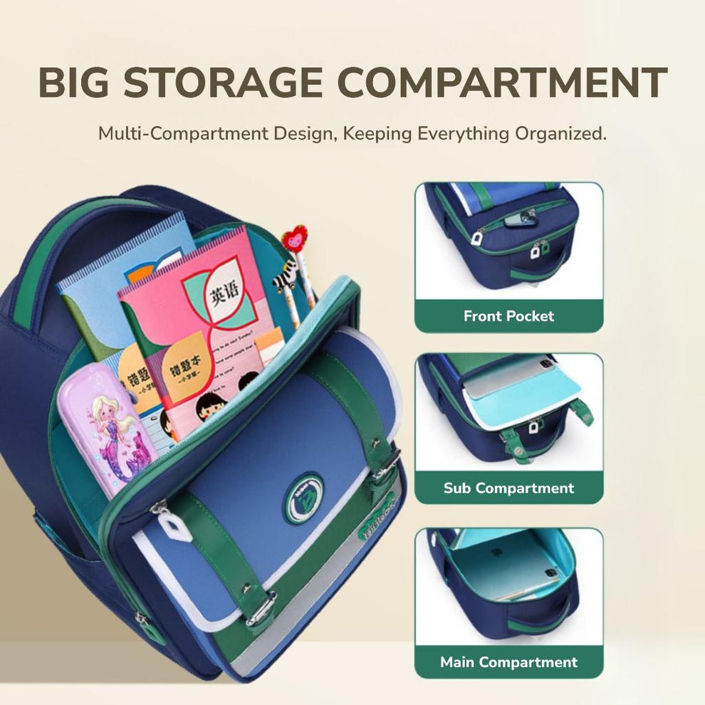 binbes® by Sun Eight Smartz Ergonomic Spine Protection Primary School ...